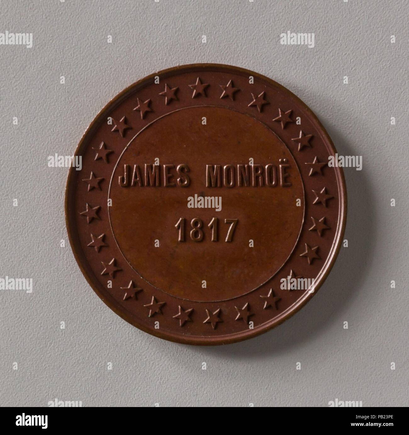 Token of James Monroe. Dimensions: Diam. 1 3/8 in. (3.5 cm). Date: ca ...