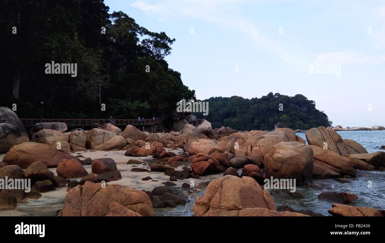 the stone formation at the beach Stock Photo - Alamy
