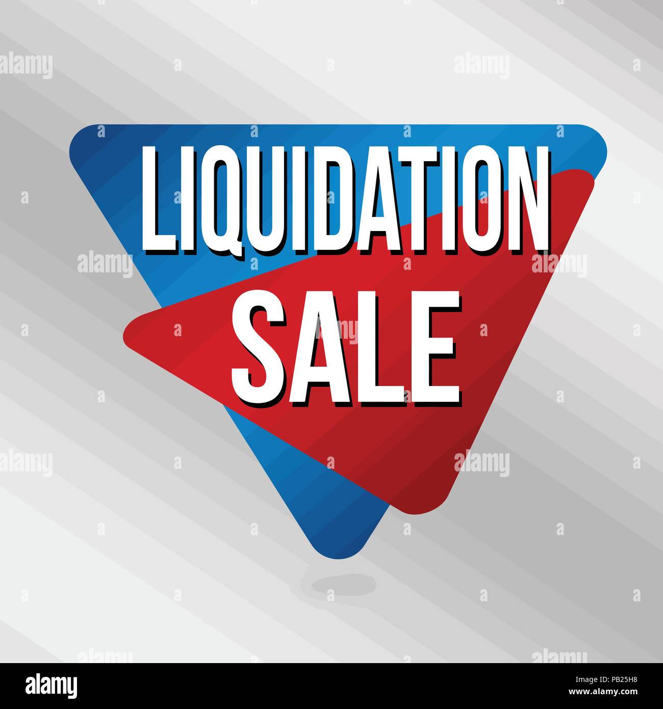 Liquidation sale sign or label for business promotion, vector ...