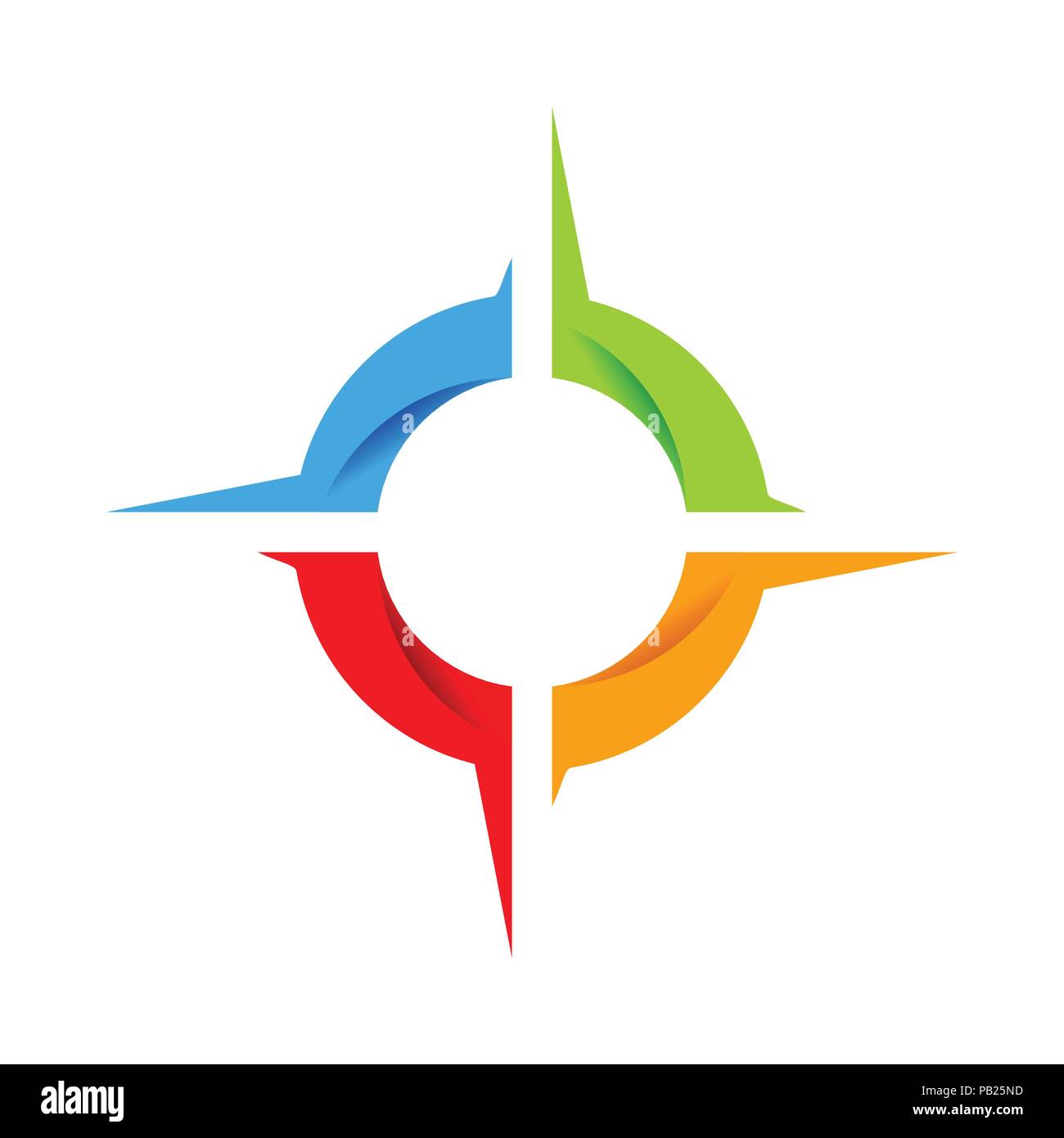 Social Compass Wheel Vector Symbol Graphic Logo Design Stock Vector ...