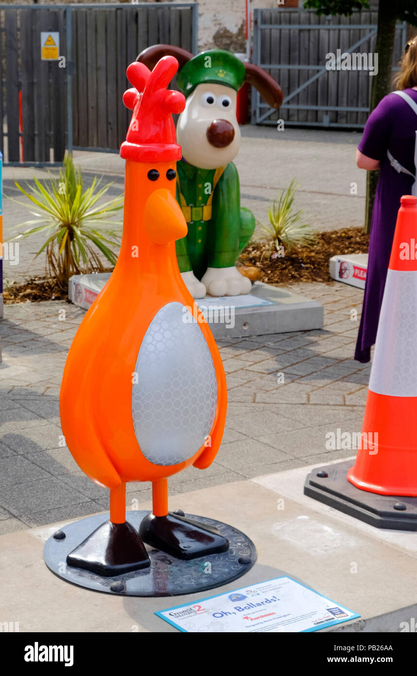 The Wallace And Gromit Unchained Trail In Bristol England UK 2018 The Wallace And Gromit Unchained Trail In Bristol England UK 2018