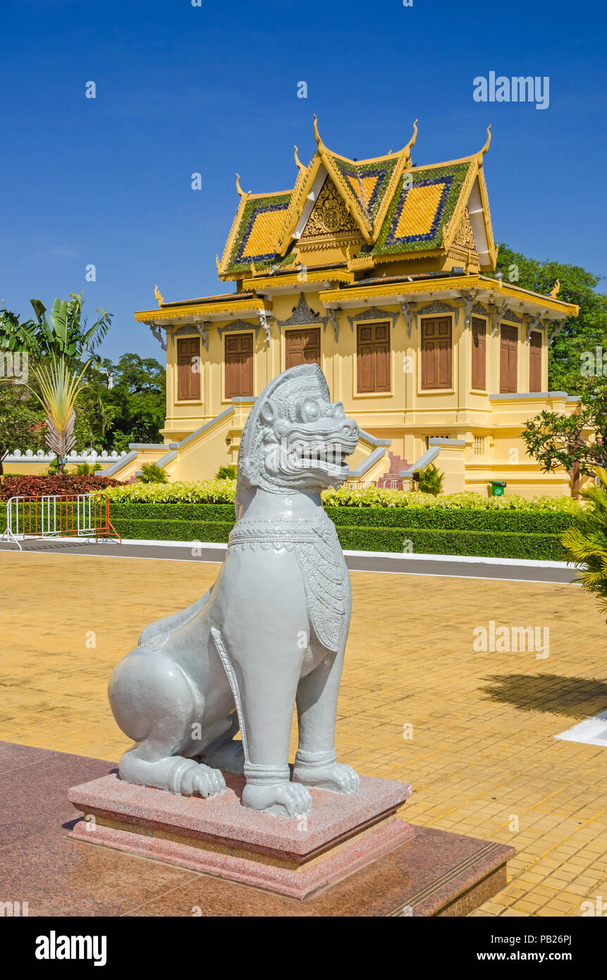 View of the Hor Samran Phirun, one of several buildings at the king’s ...