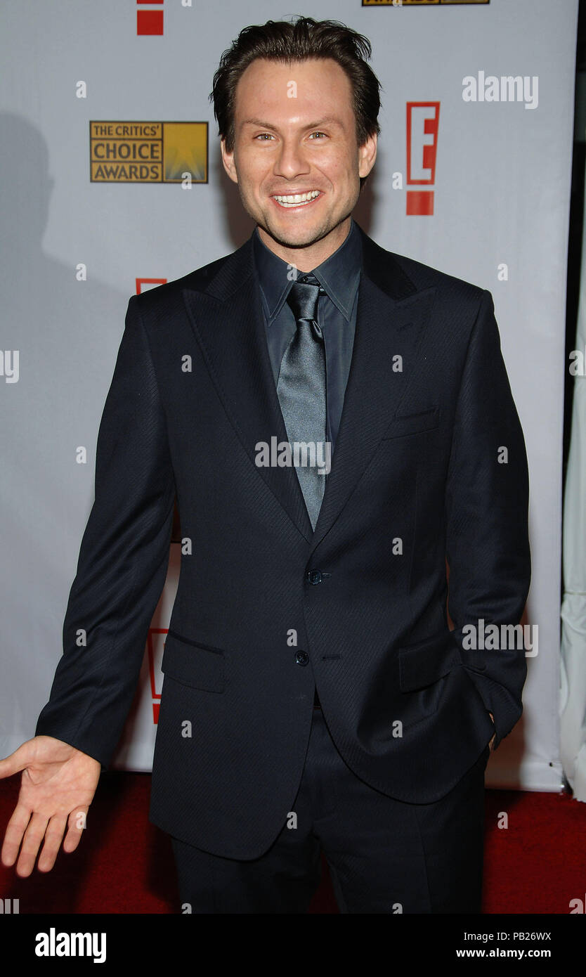 Christian Slater arriving at the 12th Annual Critics Choice Awards ...