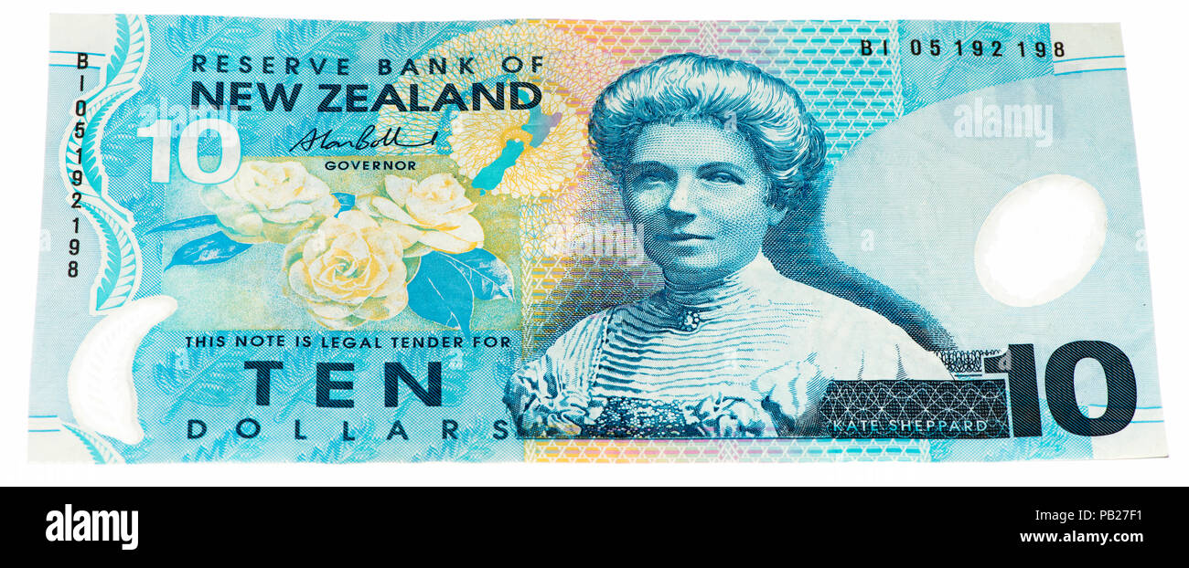 New zealand 10 dollar note hi-res stock photography and images - Alamy