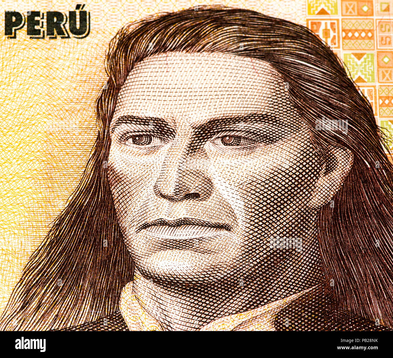 500 intis bank note. Inti is the former currency of Peru Stock Photo ...