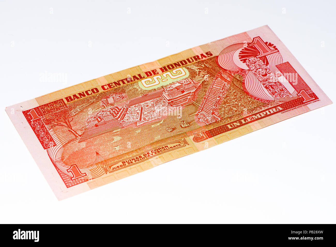 1 lempira bank note. Lempira is the national currency of Honduras Stock ...