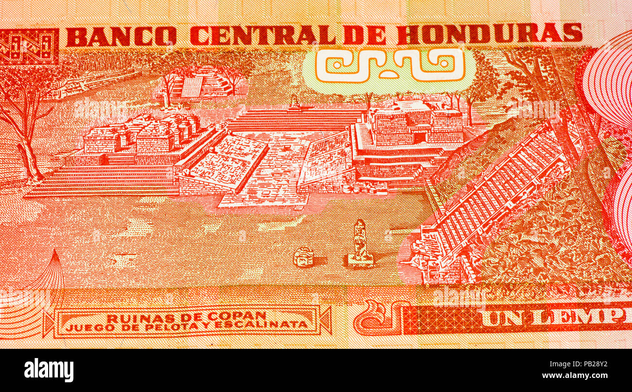 1 lempira bank note. Lempira is the national currency of Honduras Stock ...