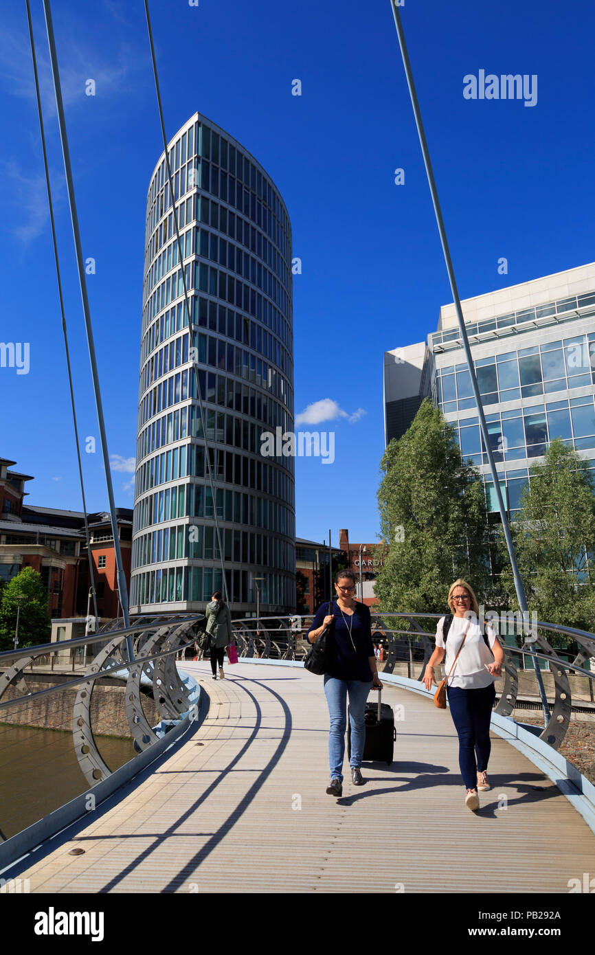 Valentine Bridge over Floating Harbour, Bristol City, Bristol County ...