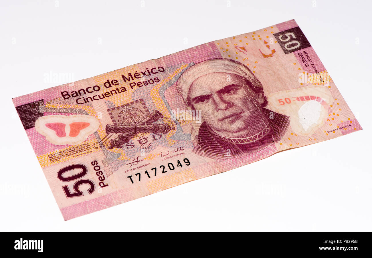 Mexican 50 pesos note hi-res stock photography and images - Alamy