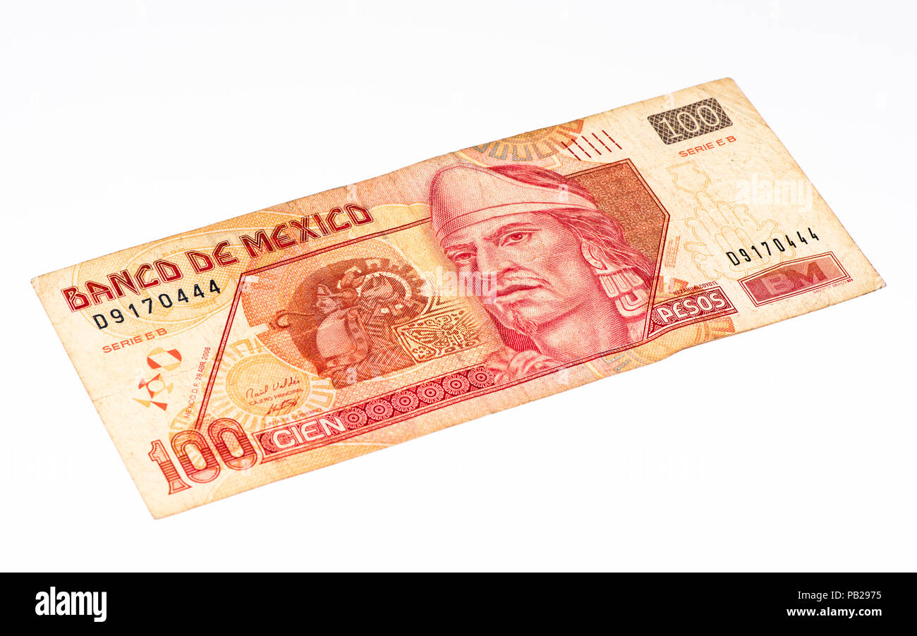 100 peso mexican bank note hi-res stock photography and images - Alamy