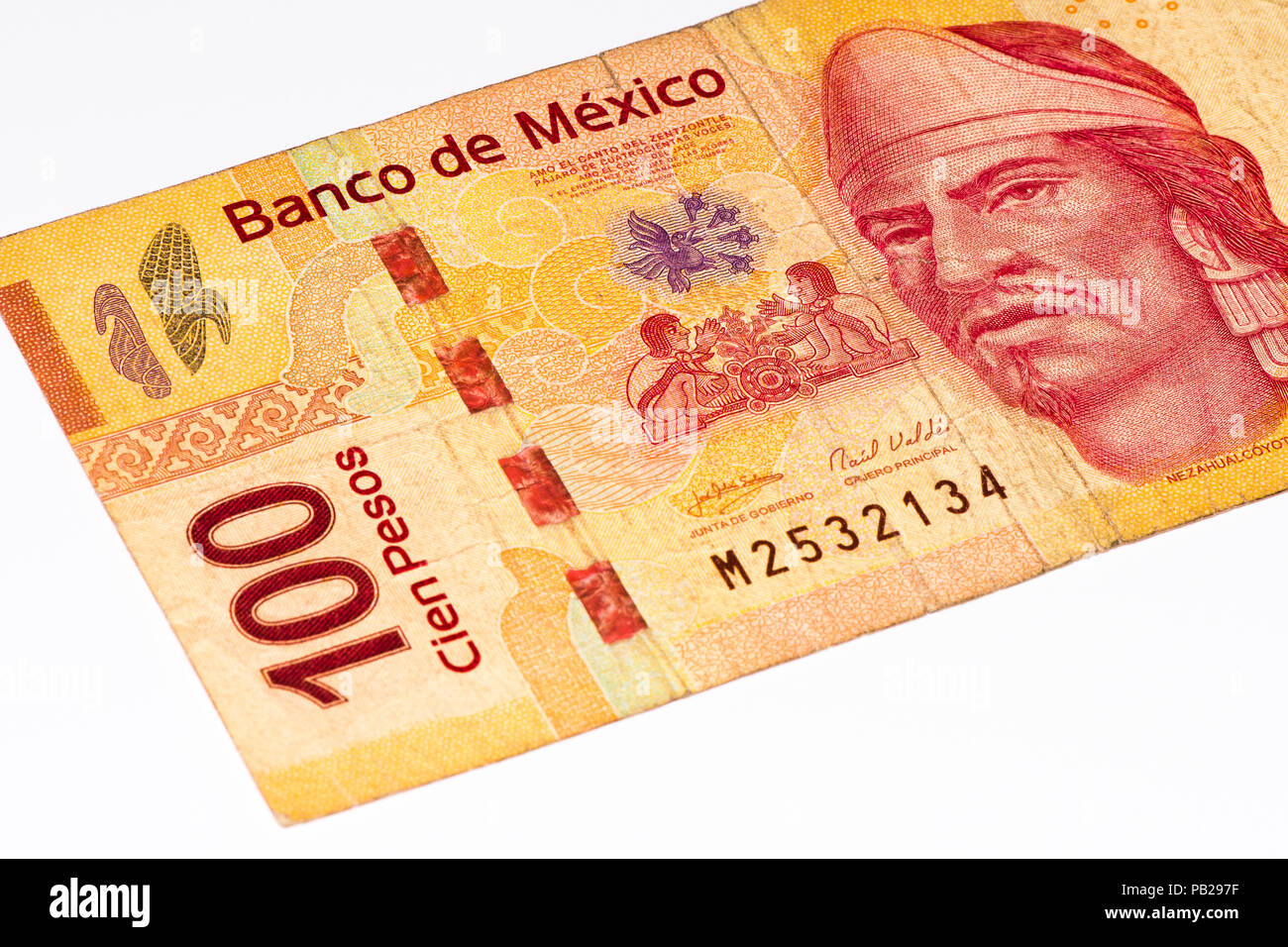 100 peso mexican bank note hi-res stock photography and images - Alamy