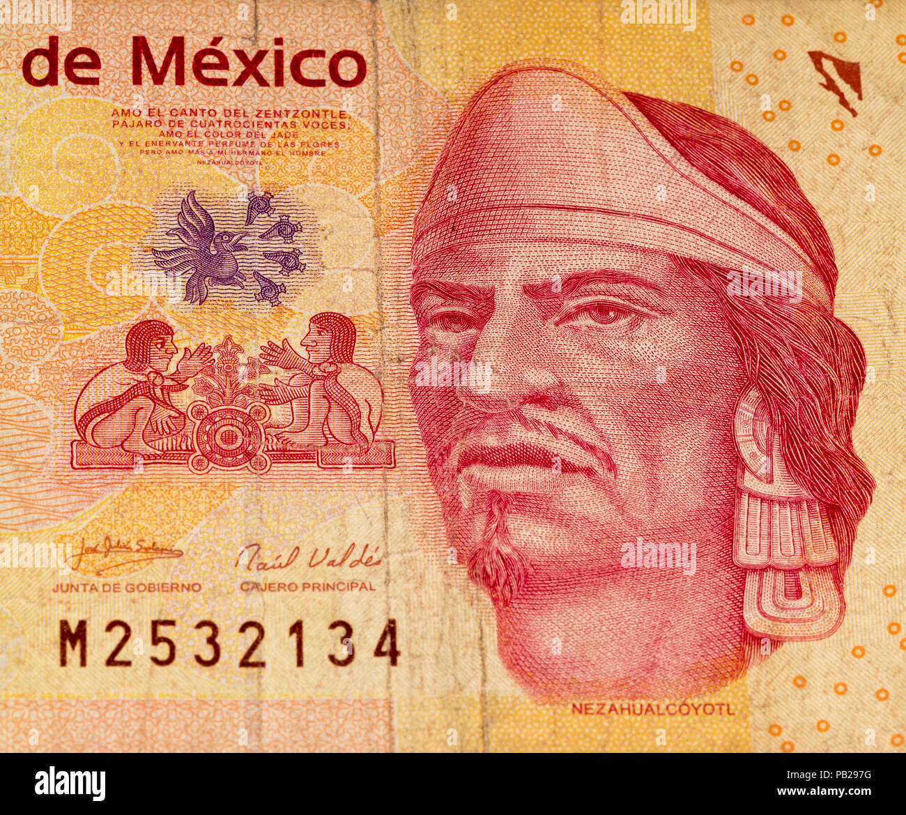 100 peso mexican bank note hi-res stock photography and images - Alamy