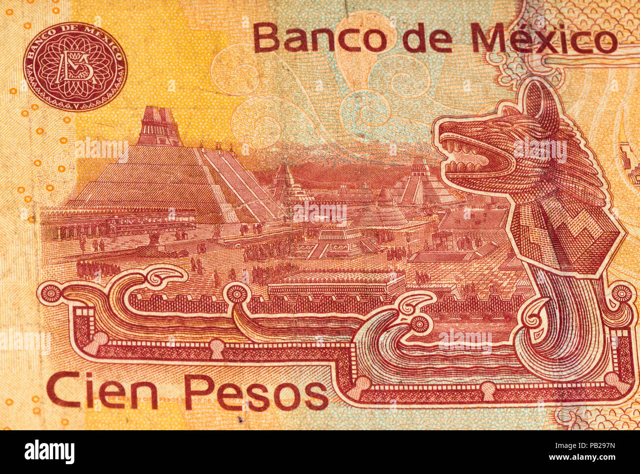 100 peso mexican bank note hi-res stock photography and images - Alamy
