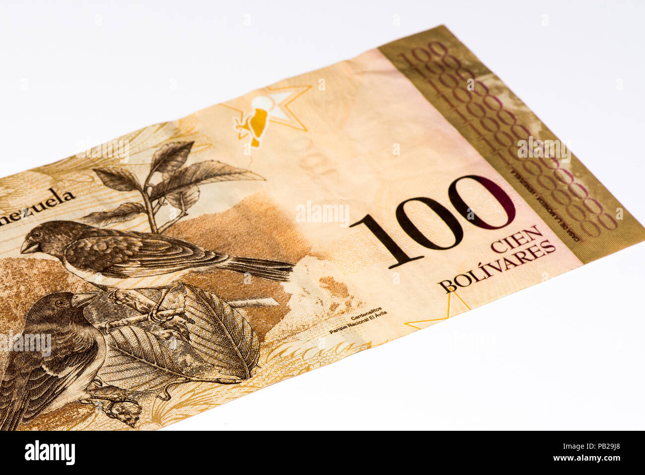 100 bolivar note hi-res stock photography and images - Alamy