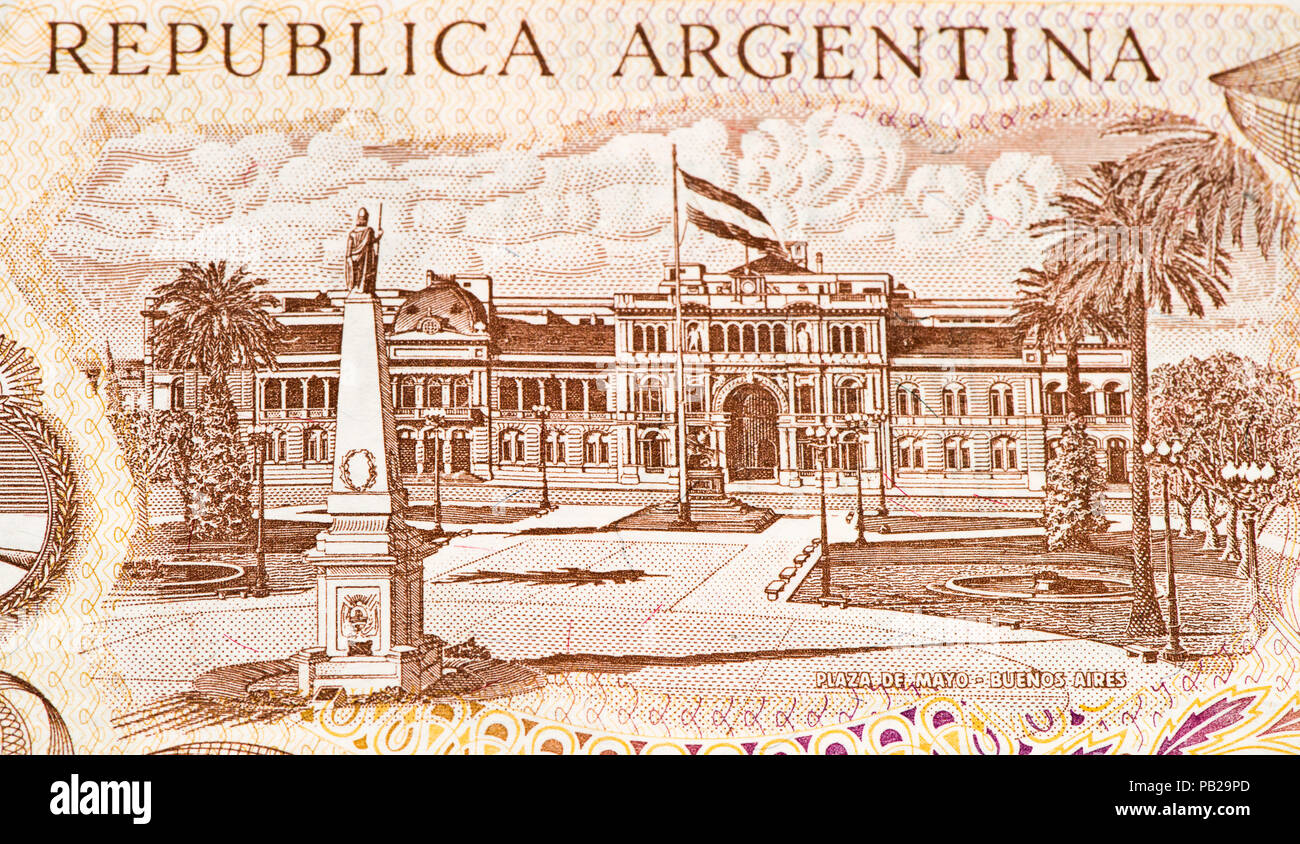 1000 Argentinian peso bank note. Argentinian peso is the national ...