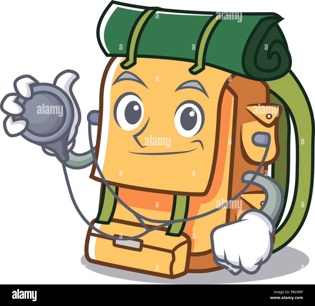 Doctor backpack character cartoon style Stock Vector Image & Art - Alamy