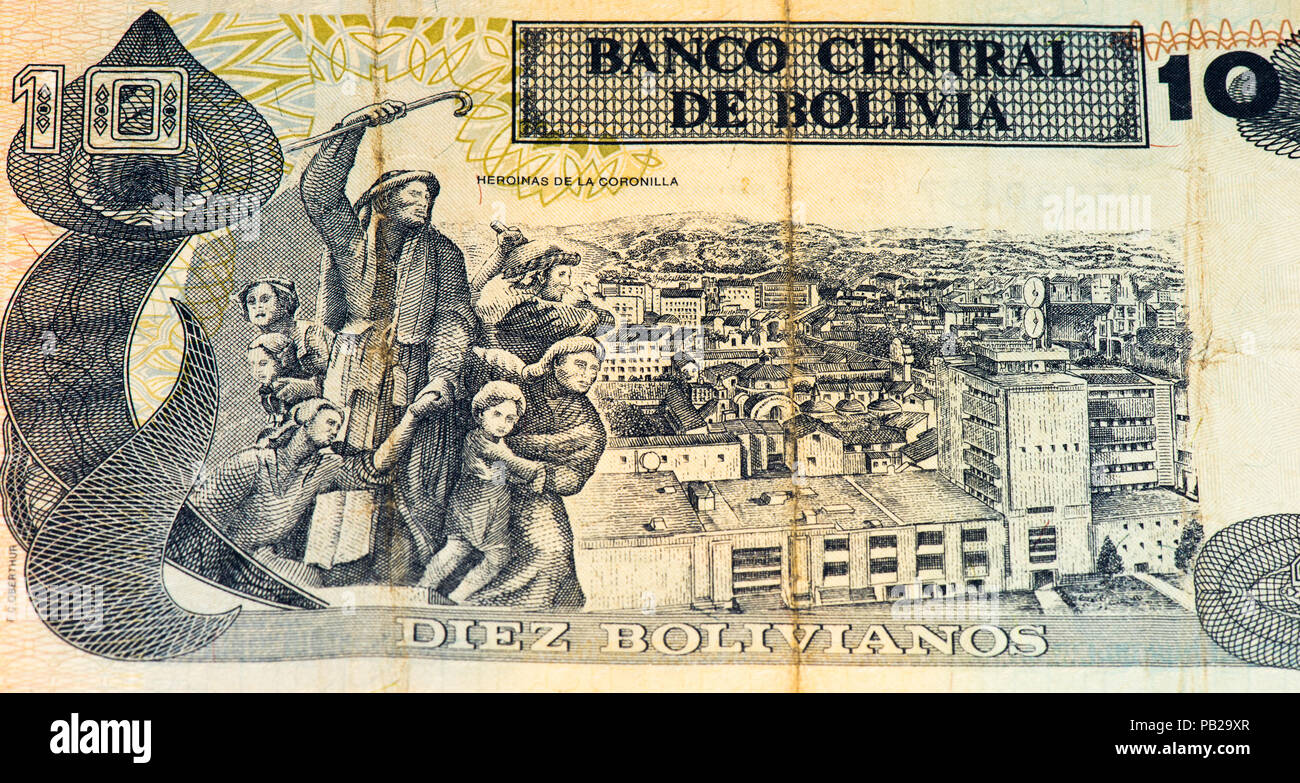 10 bolivianos bank note hi-res stock photography and images - Alamy