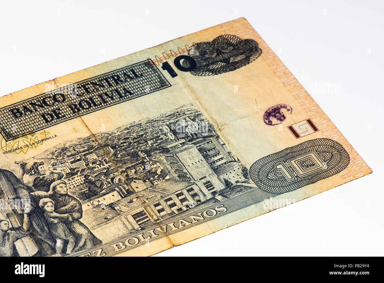 10 bolivianos bank note hi-res stock photography and images - Alamy