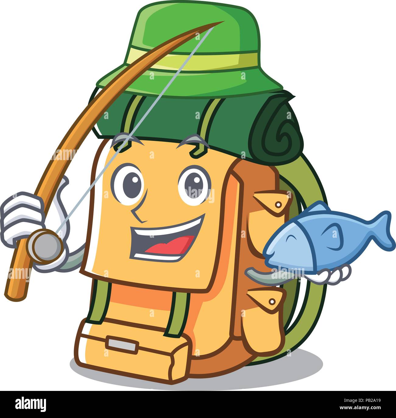 Bucket backpack illustration hi-res stock photography and images - Alamy