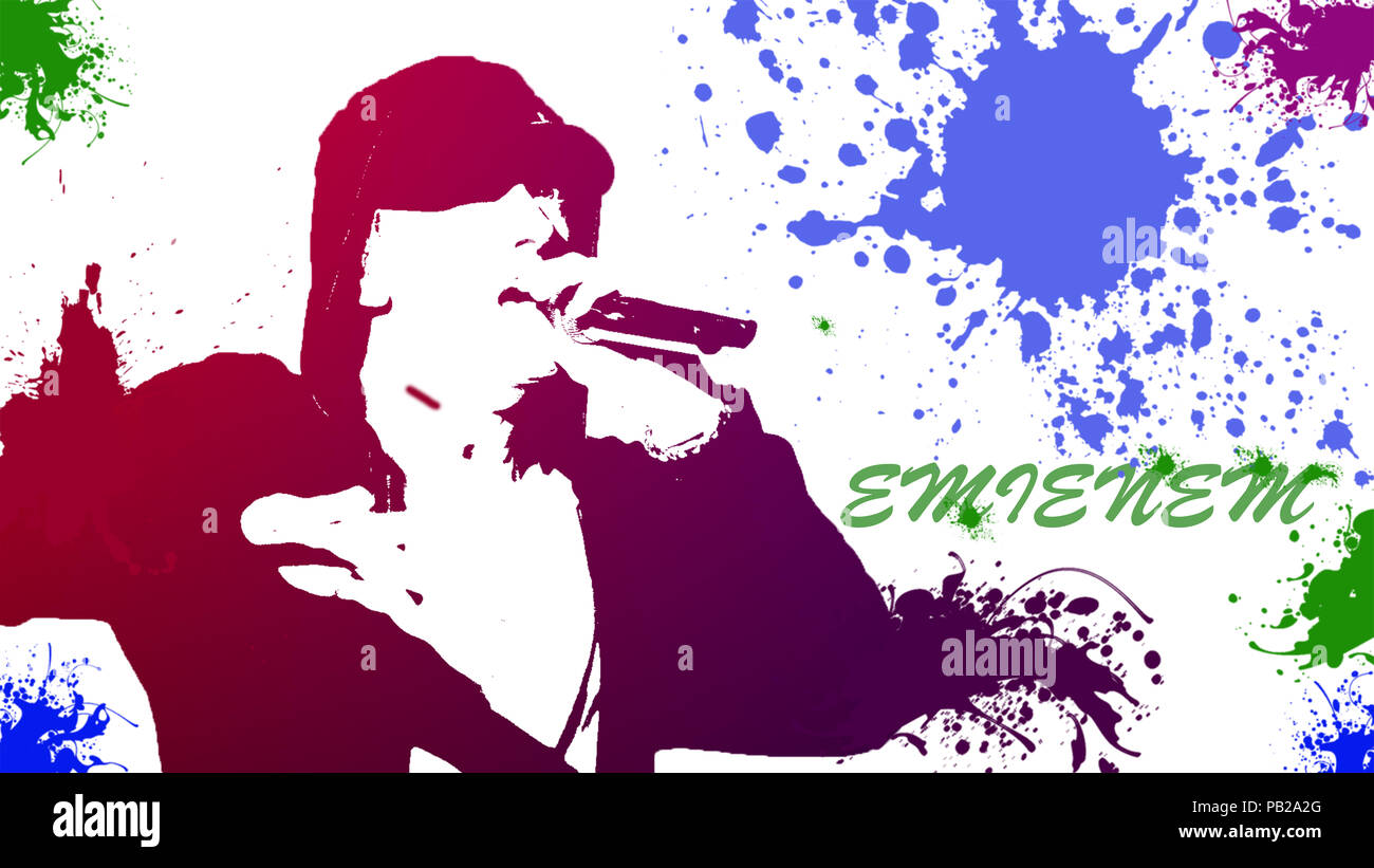 Eminem Throshold effect Stock Photo - Alamy