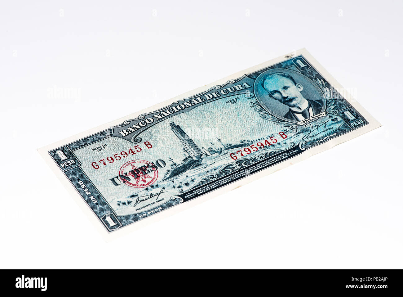 1 Cuban peso, the national currency of Cuba Stock Photo - Alamy