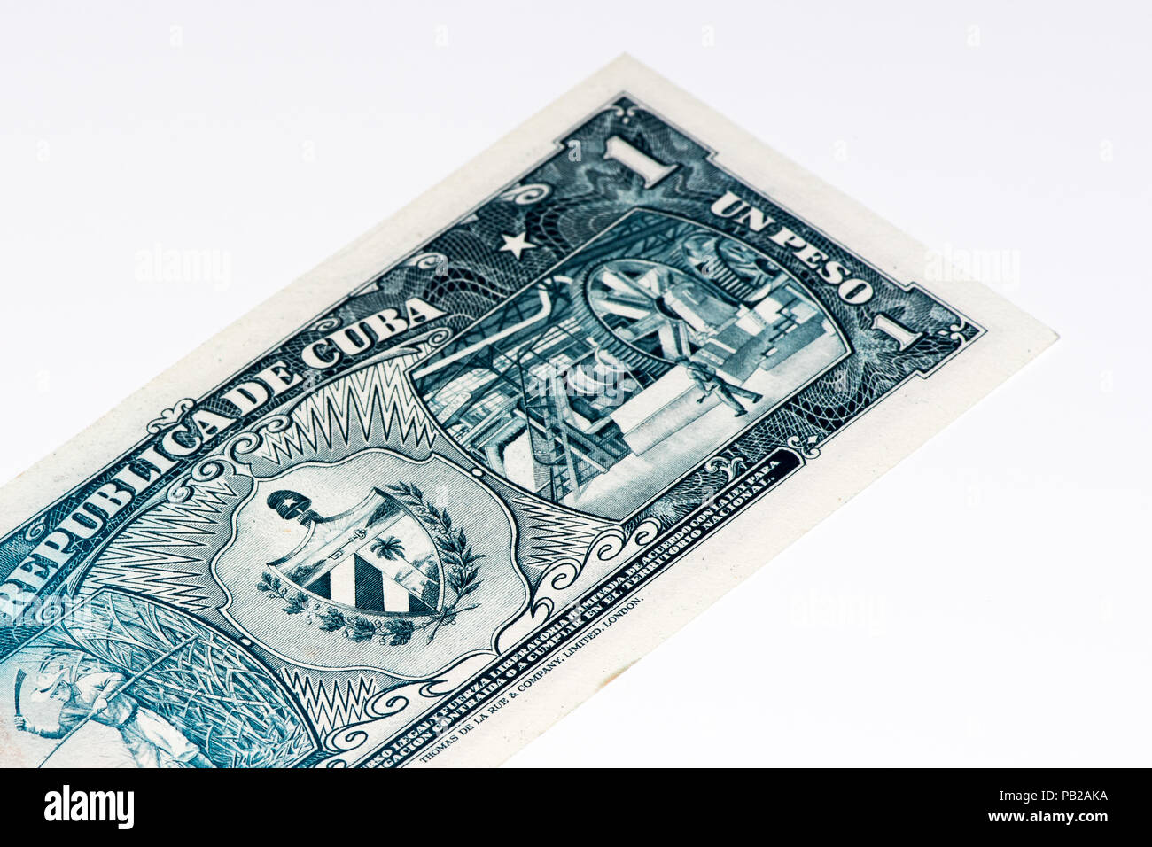 1 Cuban peso, the national currency of Cuba Stock Photo - Alamy