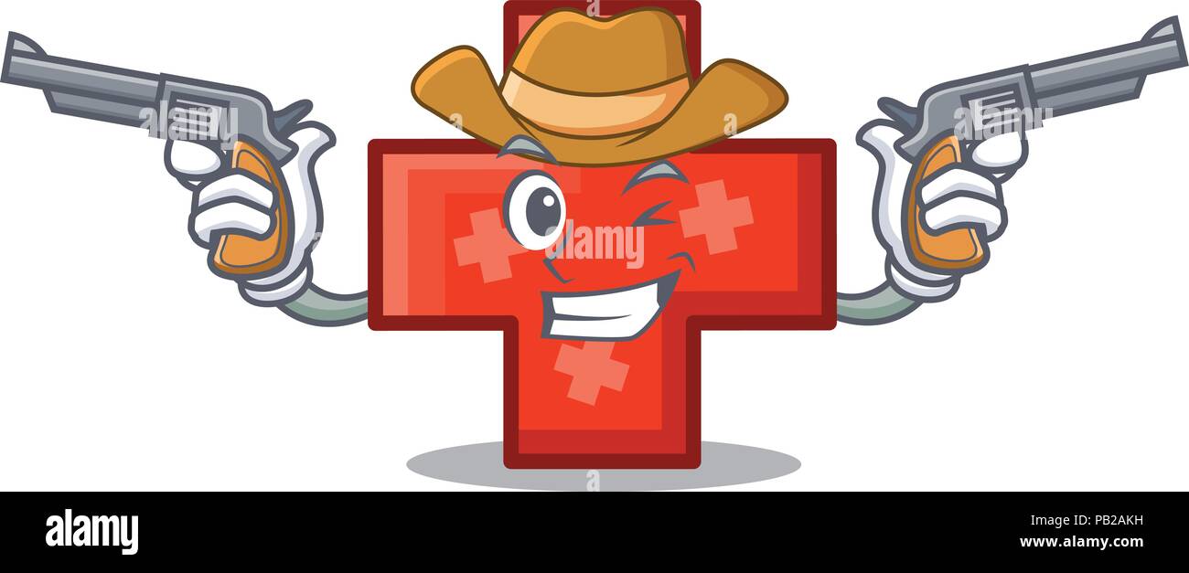 Cowboy cross character cartoon style Stock Vector Image & Art - Alamy
