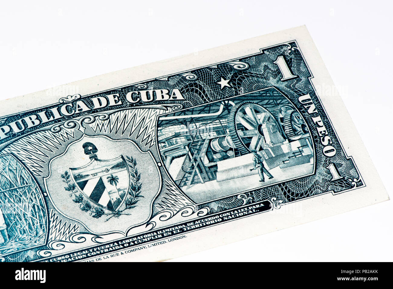 1 Cuban peso, the national currency of Cuba Stock Photo - Alamy