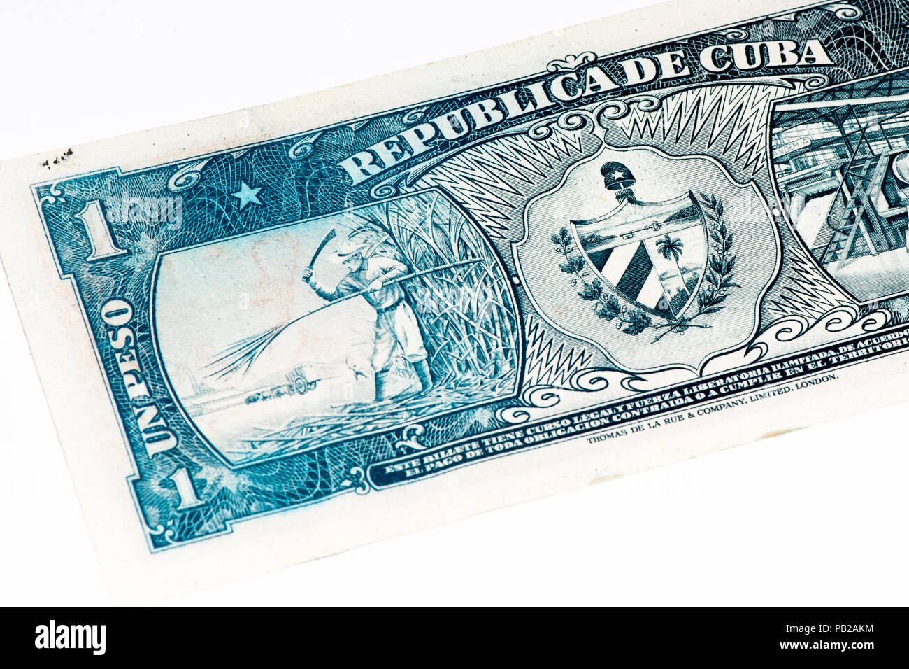 1 Cuban Peso The National Currency Of Cuba Stock Photo Alamy