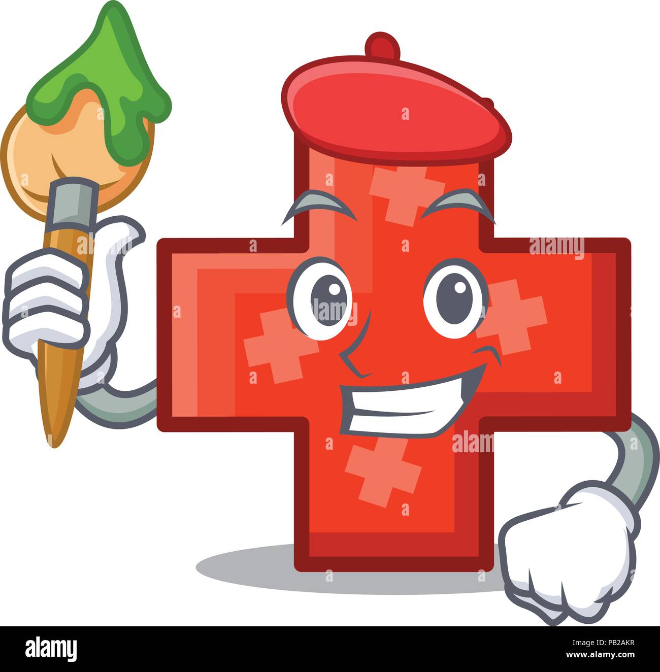 Artist cross character cartoon style Stock Vector Image & Art - Alamy