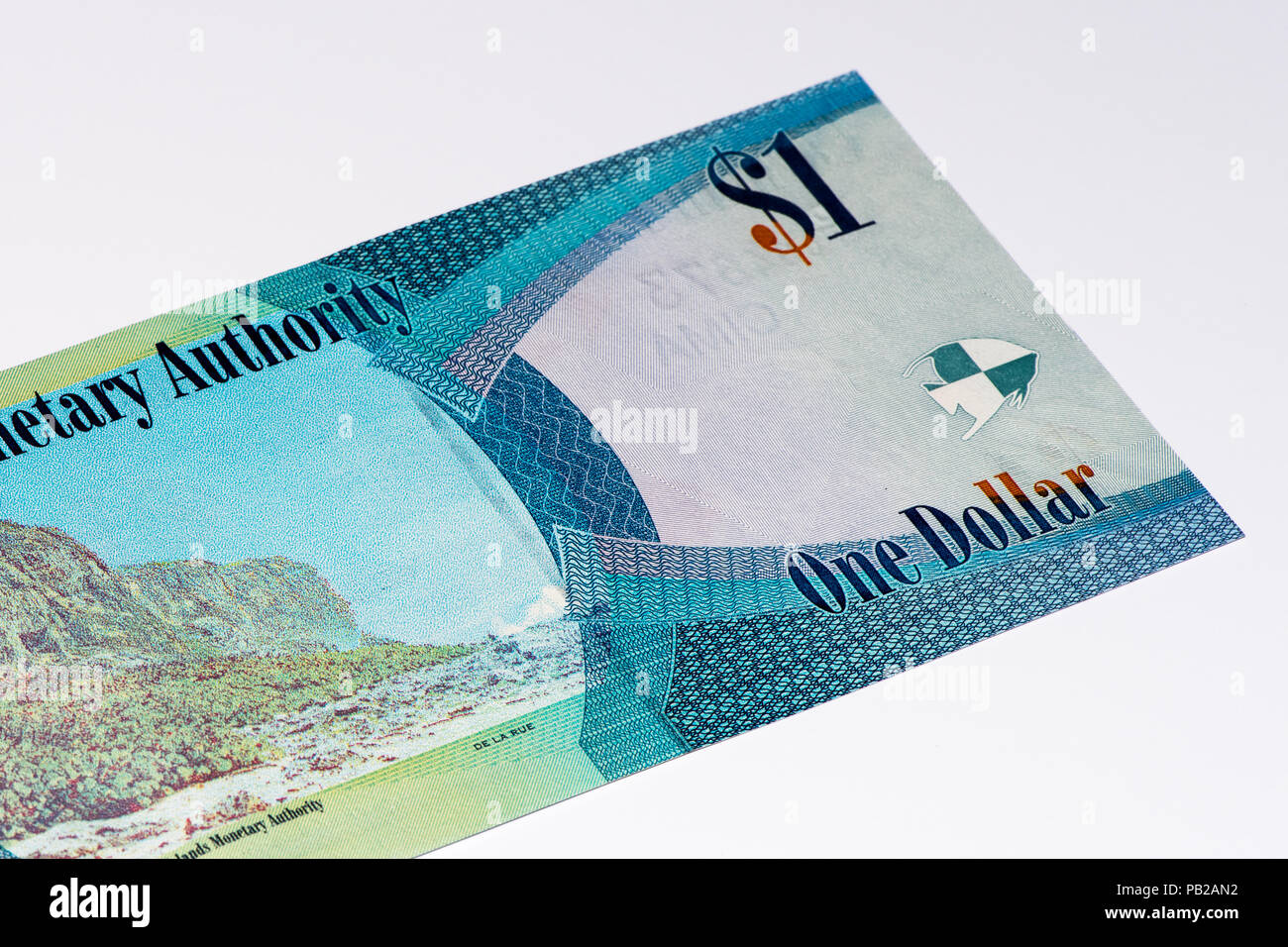 1 Cayman Islands dollar bank note, the national currency of the Cayman ...