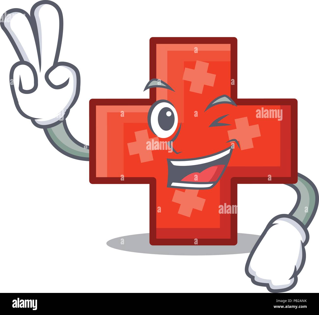 Two finger cross character cartoon style Stock Vector Image & Art - Alamy