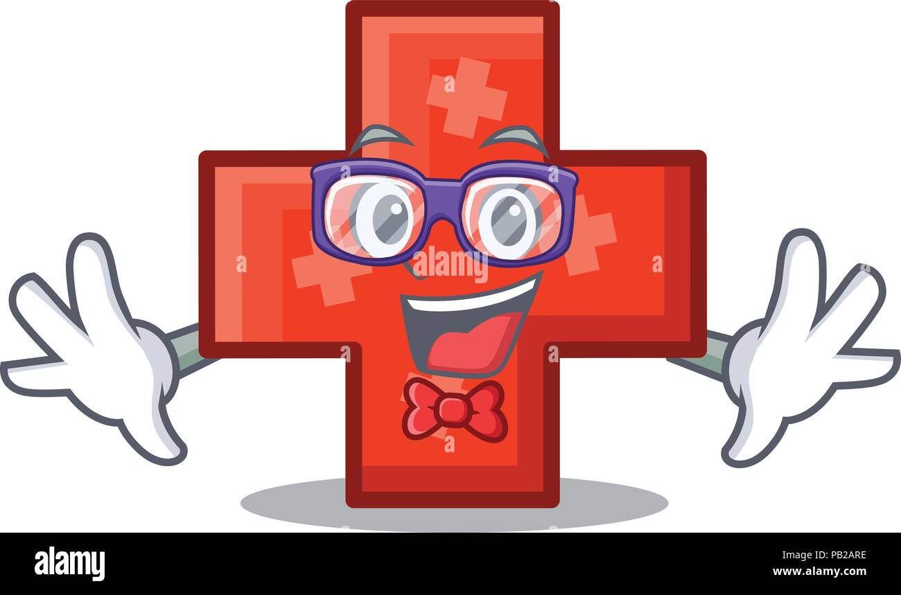 Geek cross character cartoon style Stock Vector Image & Art - Alamy