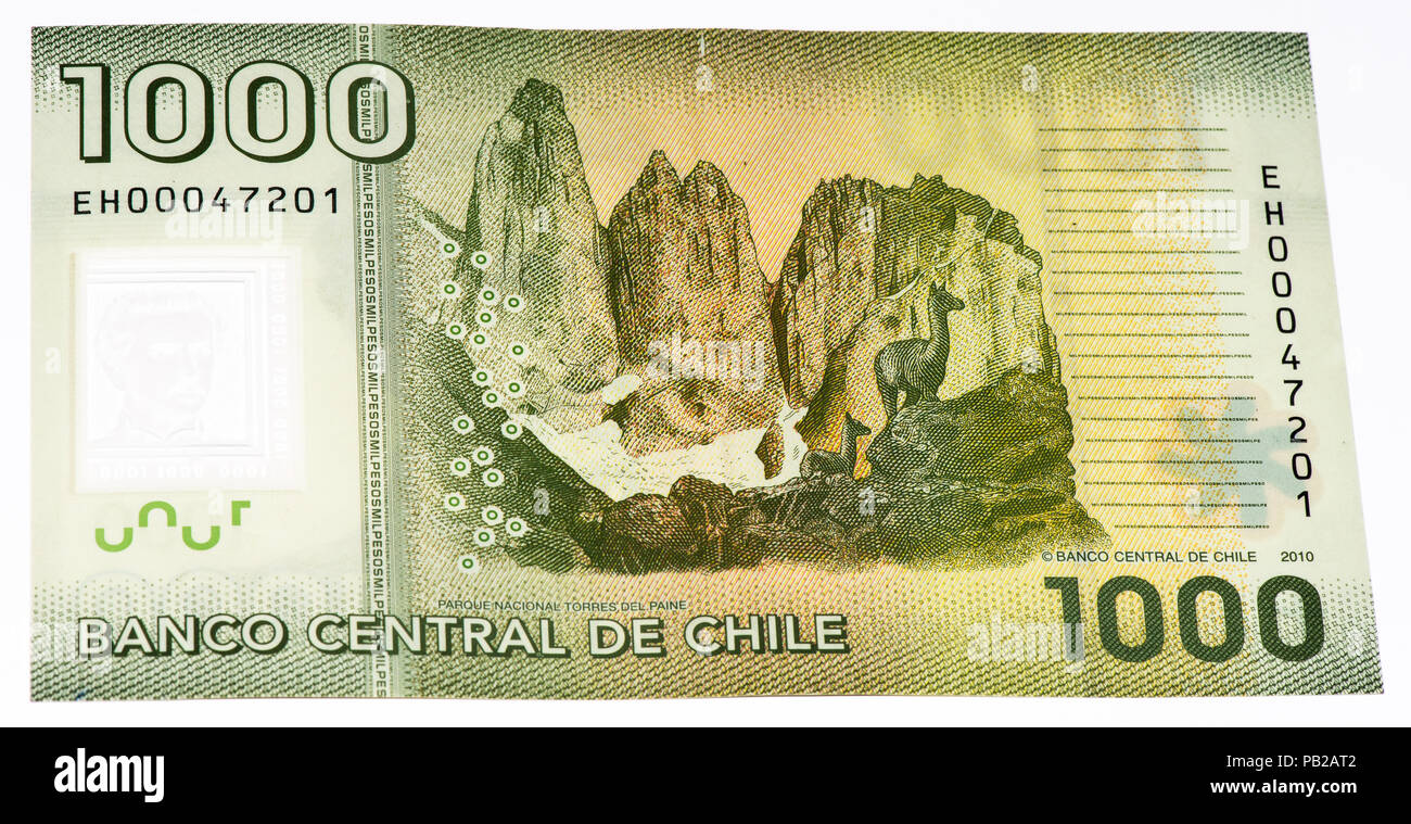 Chile peso currency note sign hi-res stock photography and images - Alamy