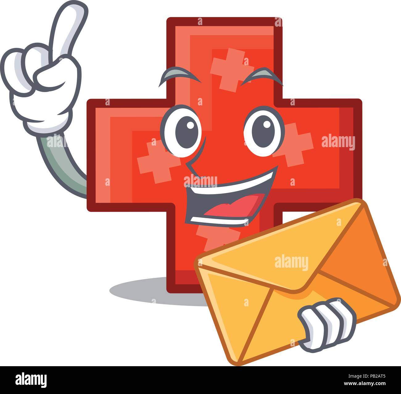 With envelope cross character cartoon style Stock Vector Image & Art ...