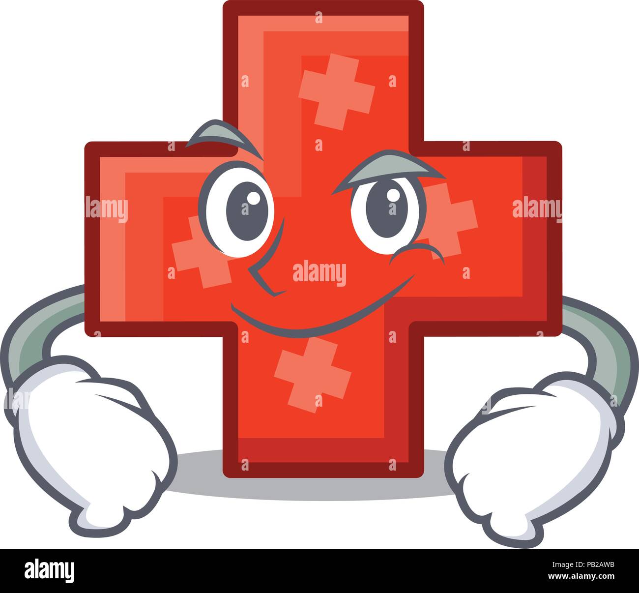 Smirking cross character cartoon style Stock Vector Image & Art - Alamy