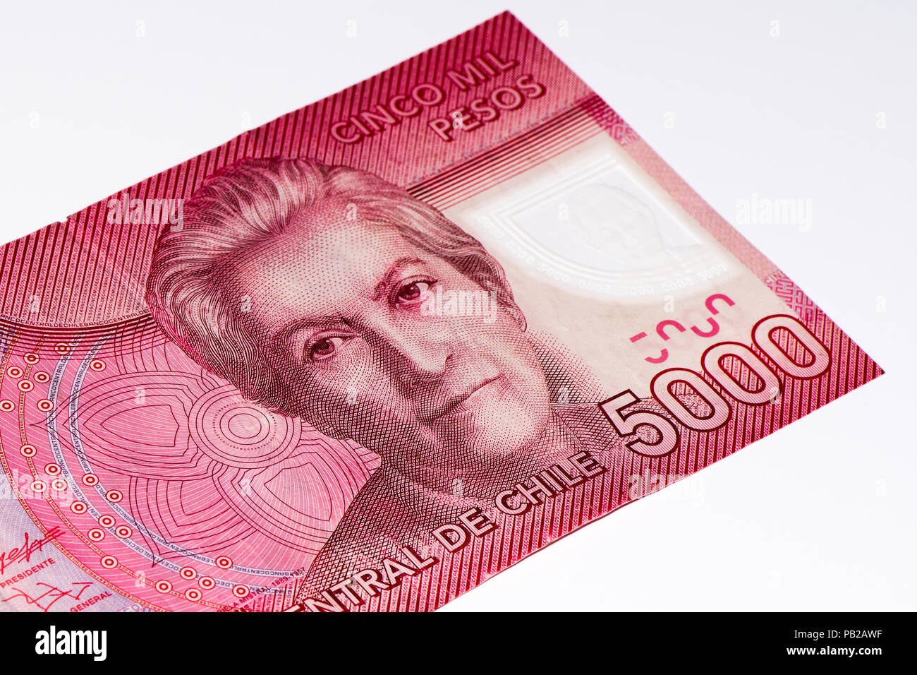 Chile peso currency note sign hi-res stock photography and images - Alamy