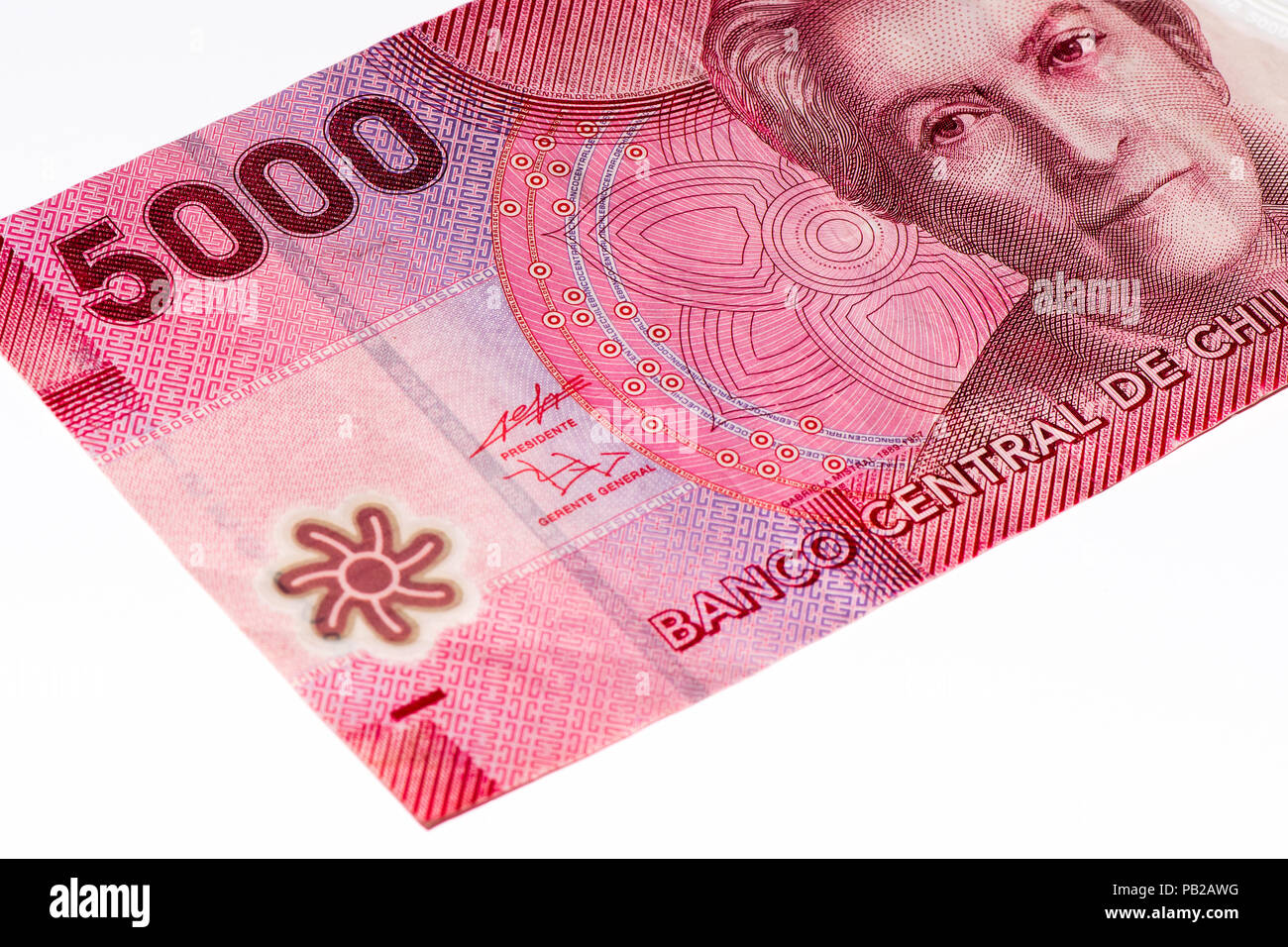 Chile peso currency note sign hi-res stock photography and images - Alamy
