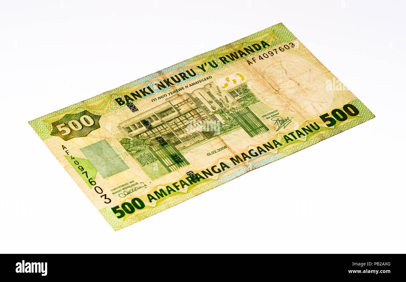 500 Rwandan francs of Rwanda. Rwandan francs is the national currency ...