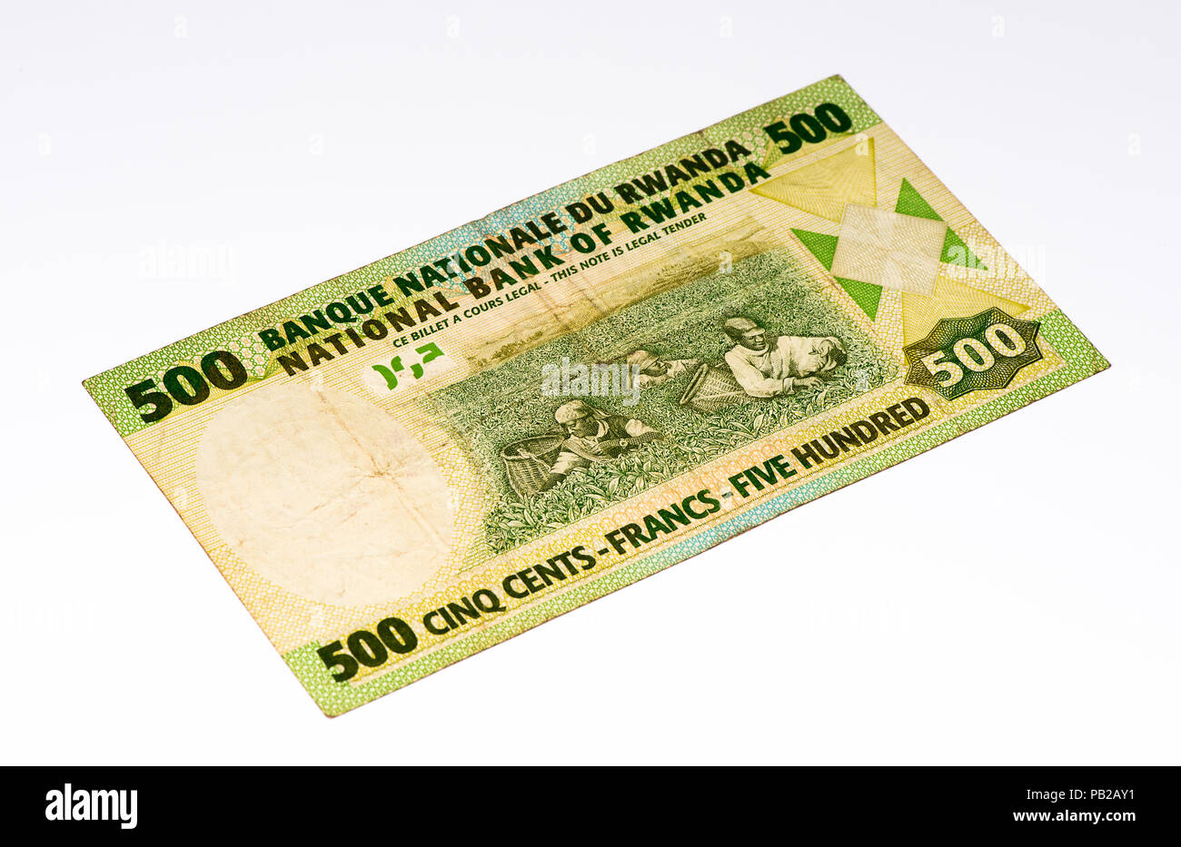 500 Rwandan francs of Rwanda. Rwandan francs is the national currency ...