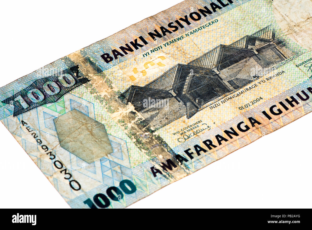 1000 Rwandan francs of Rwanda. Rwandan francs is the national currency ...