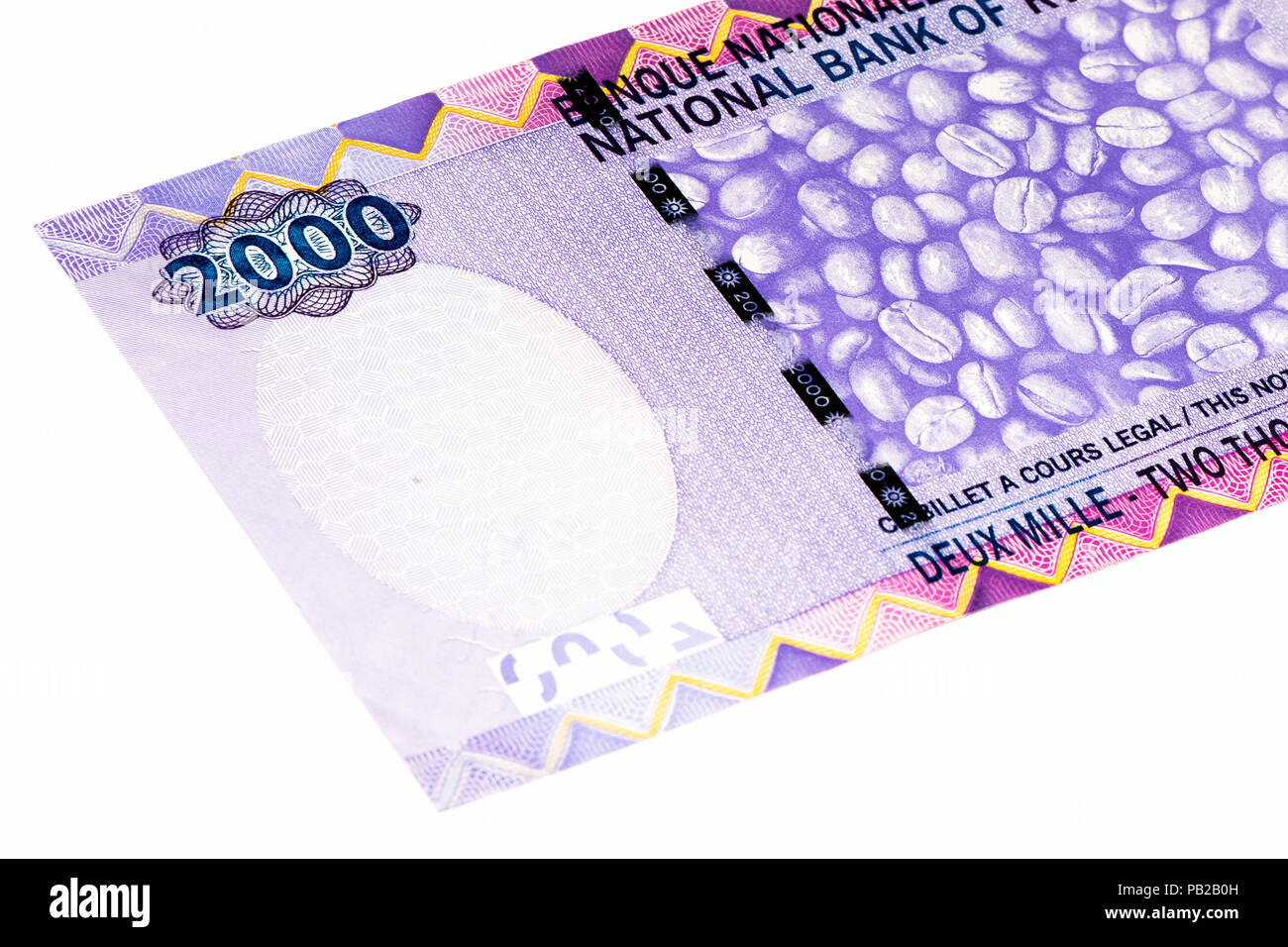 2000 Rwandan francs of Rwanda. Rwandan francs is the national currency ...
