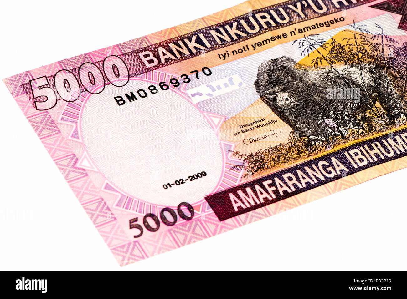 5000 Rwandan francs of Rwanda. Rwandan francs is the national currency ...