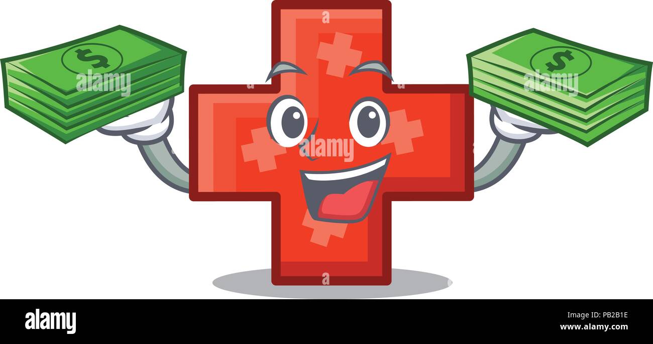 With money cross mascot cartoon style Stock Vector Image & Art - Alamy