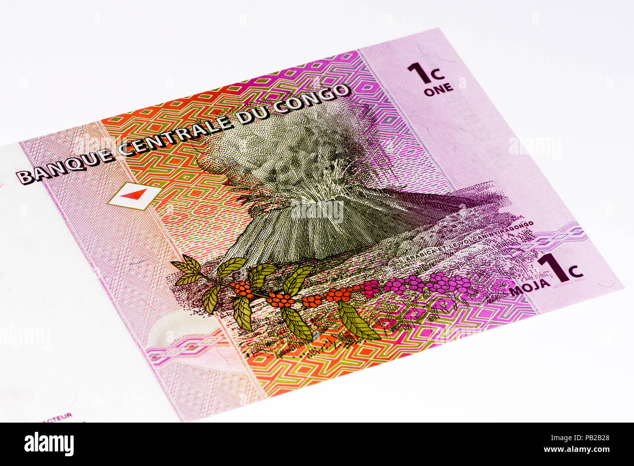 1 centimes bank note of Congo. Centimes is one of the currencies of ...