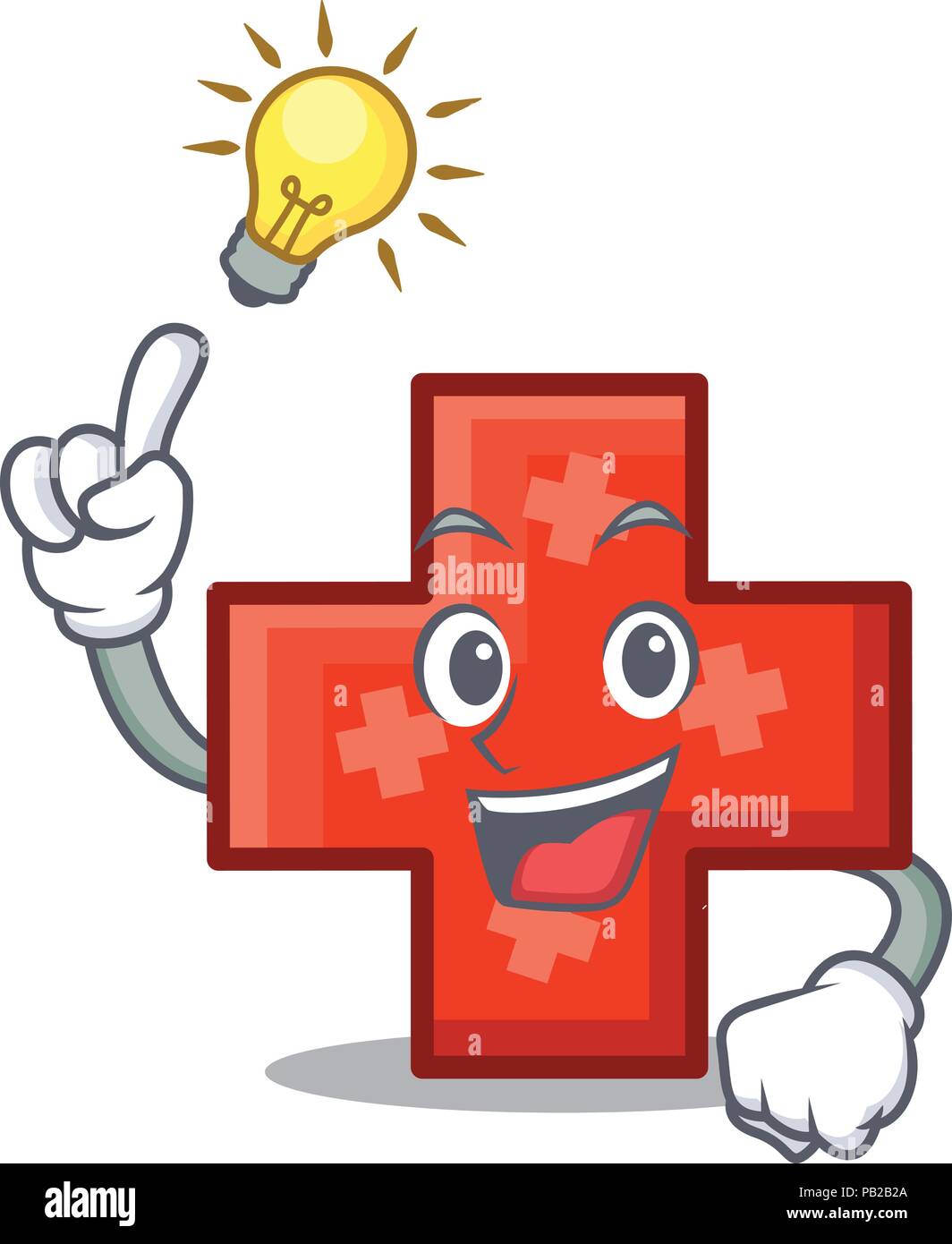 Have an idea cross mascot cartoon style Stock Vector Image & Art - Alamy
