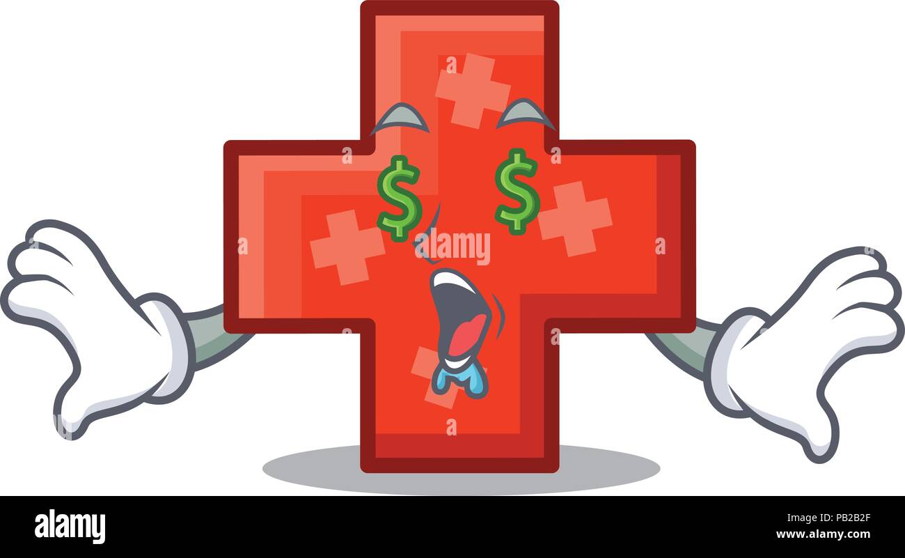 Money eye cross mascot cartoon style Stock Vector Image & Art - Alamy