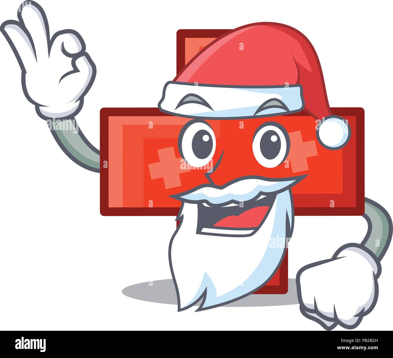 Santa cross mascot cartoon style Stock Vector Image & Art - Alamy