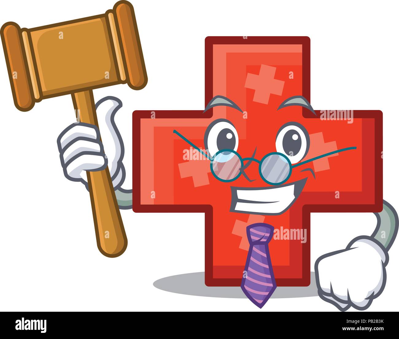 Judge cross mascot cartoon style Stock Vector Image & Art - Alamy