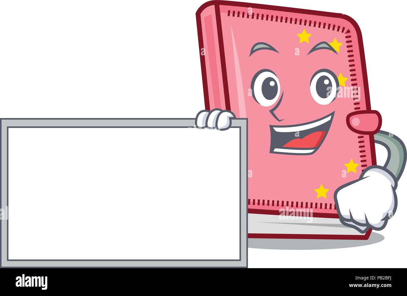 With board diary character cartoon style Stock Vector Image & Art - Alamy